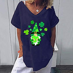 Shirts for Women and Blouses Women Workout Tops Plus Size Tunic Tops Women Lace Short Sleeve Faux Wrap V Neck Dressy Shirts Womens Summer Tops Dressy Casual 1X Navy