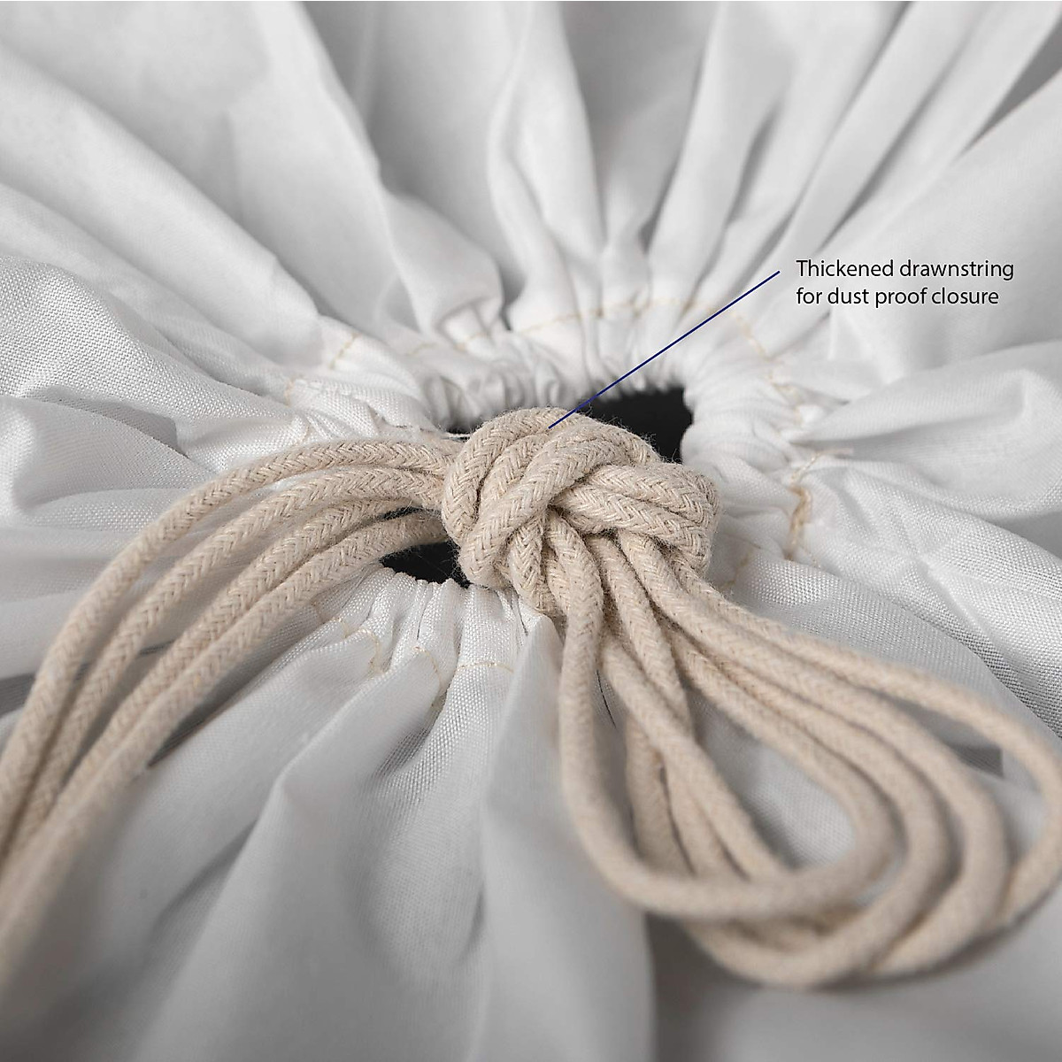 Collapsible laundry basket hamper. Round lunar canvas waterproof large storage bin baskets. Storage washing clothes and toys with handles and drawnstring 13.3"x 18.5"