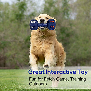 LPHSNR Upgrade Mango Dumbbells Dog Toys for Aggressive Chewers,Dog Toys for Boredom and Stimulating,Interactive Durable Dog Toys Tough Natural Rubber Dumbbell Toy for Large Medium Dogs