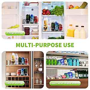 Drink Organizer for Fridge, Soda Can Dispenser for Refrigerator, Automatic Drink Dispenser for Fridge Holds up to 25 Cans, 5 Row