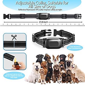 Rivulet Electric Wireless Dog Fence System Electric Dog Fence Pet Fence Wireless, 2-in-1 Dog Boundary Containment System&Rechargeable Shock Training Collar Range 990FT for Small Medium Large Dogs