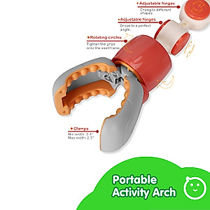 BOREBO Baby Car Seat Toys Bar Arch Bouncer Accessories Crib Hanging Travel Stroller Arch Versatile Sensory Adjustable for Little One for Newborn Baby Shower