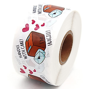 muminglong .5 Inch I’m Fragile Box Sticker, Fragile Sticker,Thank You Sticker,Small Shop Sticker, Small Business, Handmade Sticker,Packaging Sticker, 500 PCS