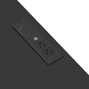 BKEKM Nightstands Bedside Tablewireless Charging Nightstand Remote Control Led Light-Dark End Table USB Charging 2 Drawers Bedside Cabinet Well Made