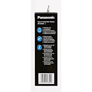 Panasonic ER-GN30-K Nose, Ear n Facial Hair Trimmer Wet/Dry with Vortex Cleaning System, Black