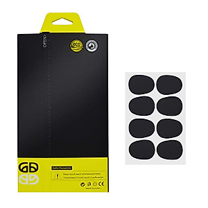 WINGKIND Alto/Tenor Saxophone & Clarinet Mouthpiece Cushions Patches Pads, 0.8mm Black (8 pieces)