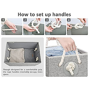 StorageWorks 6-Shelf Hanging Closet Organizers, 3-Pack Large Closet Organizers with Handles