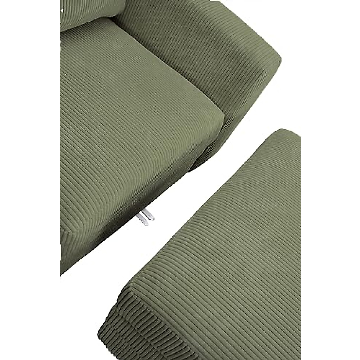 Legend Vansen 7PCS Corduroy Flexible Combination Sofa Sectional, Olive