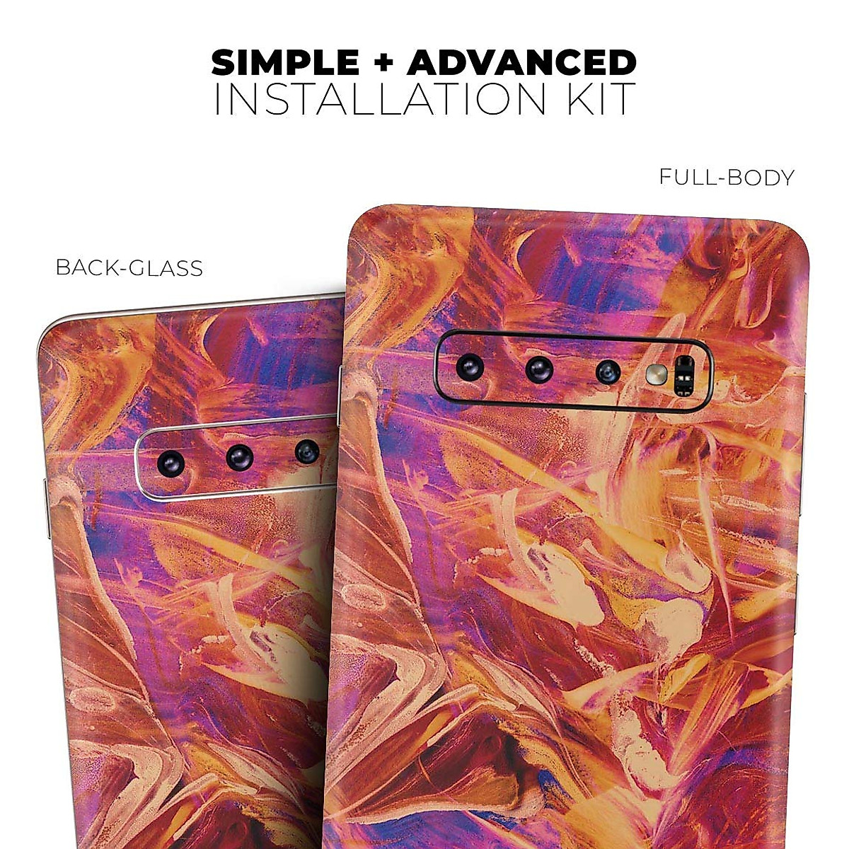 DesignSkinz Liquid Abstract Paint Remix V60 Protective Vinyl Decal Wrap Skin Cover Compatible with The Samsung Galaxy S20 (Screen Trim & Back Glass Skin)