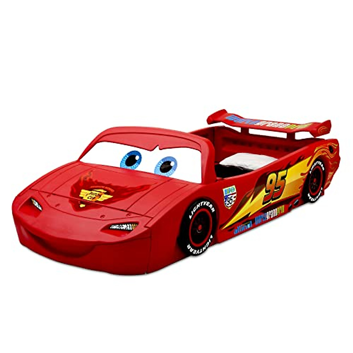 Disney/Pixar Cars Lightning McQueen Toddler-To-Twin Bed with Toy Box by Delta Children
