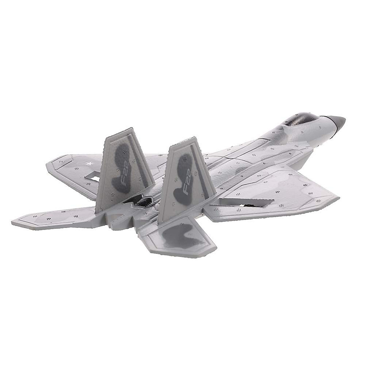 Goolsky FX822 F-22 Raptor Model Fighter, 2CH RC Plane, 2.4GHz Remote Control Airplane, EPP Fixed-Wing Aircraft RTF Toy for Kids and Adults