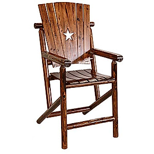 Leigh Country Bar Arm Chair with Star