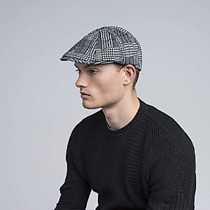 Kangol Pattern Flexfit Cap - Black Plaid/S/M Black Plaid, Small-Medium