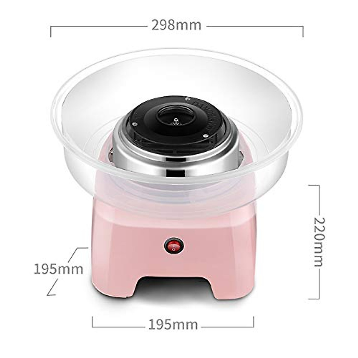 Wgwioo Candy Floss Maker Machine, Electrical Cotton Candy Machine, Home Kids Party Sweet Gift Household Machine,Pink