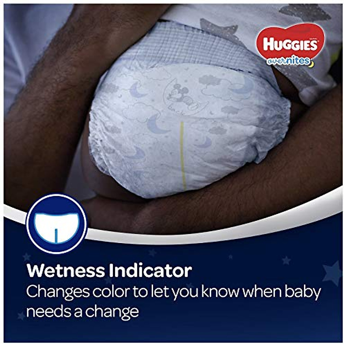 HUGGIES OverNites Diapers, Size 5 (27+ lb.), 18 ct, Overnight Diapers, Jumbo Pack (Packaging May Vary)