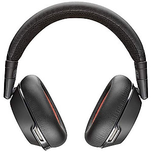 Plantronics Voyager 8200 UC Bluetooth Headset with USB Type-A Adapter (Black) (208769-01) Essential Bundle (Renewed)