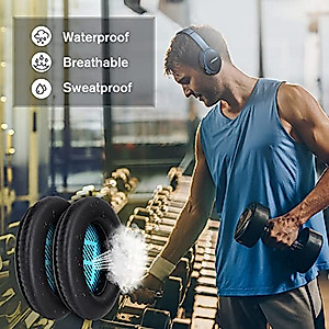 BINGLE Upgraded QC25 Replacement Ear Pads for Bose Sound Insulation Bose Quietcomfort 25 QC15 QC25 QC2 QC35/Ae2 Ae2i Ae2w/ SoundLink & SoundTrue Around-Ear Series Replacement Ear Cushion Black