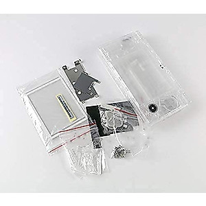 Melocyphia Full Housing Case Cover Shell with Buttons for DSi NDSi Console Replacement (Clear)