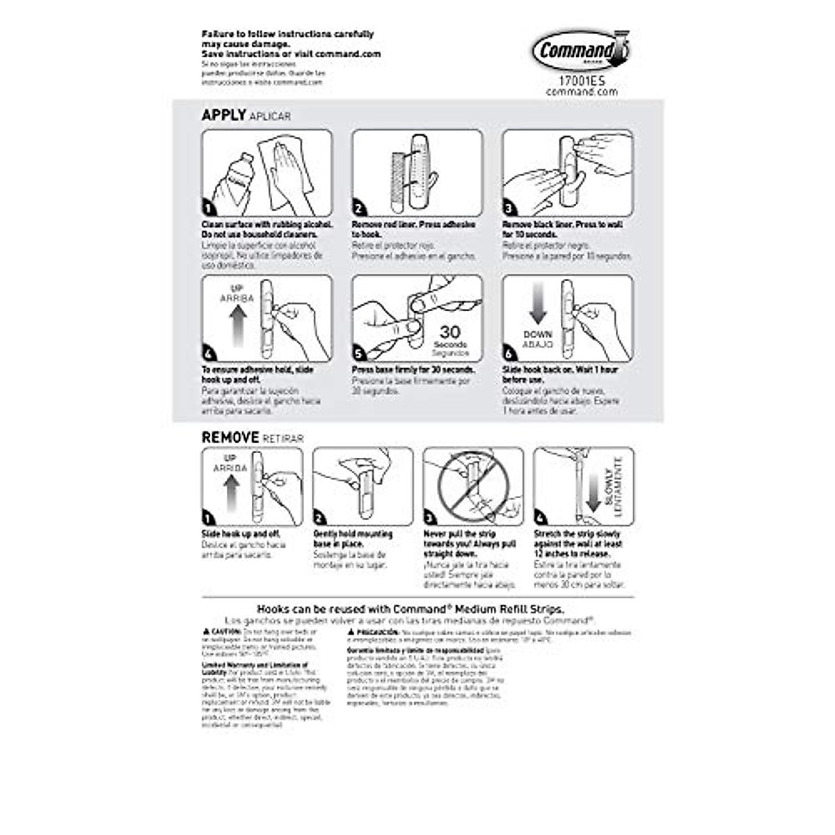 Command Medium Utility Hooks, Damage Free Hanging Wall Hooks with Adhesive Strips, No Tools Wall Hooks for Hanging Organizational Items in Living Spaces, 9 White Hooks and 12 Command Strips