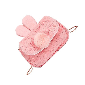 VALICLUD 2pcs Body Cross Bag for Women Womens Sling Bags Crossbody Womens Cross Body Purses Crossbody Bag for Women Womens Crossbody Plush Crossbody Bag Shoulder Bag Women's Fur Bag Rabbit