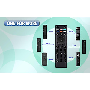 XRT140 Replace Remote Control fit for VIZIO D Series LED Smart TV D40f-J09 D43f-J04 D32f4-J01 D32f-J04 D32h-J09 D24f4-J01 D24h-J09 D24f-J09 (V3)