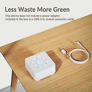 White Noise Sound Machine with 20 Soothing Sounds for Sleep for Adults & Kids & Babies. Favorite Sound Store, Memory Function, Fine Volume Control, Up to 2hrs Customized Timer, for Office & Travel