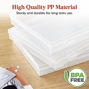 Lifewit Fireproof Photo Storage Box with 18 Inner 4x6 Clear Photo Case, Zipper Collapsible Photo Organizer Box with 1 Sheet Label Sticker, Waterproof Box with Handle for Seeds Office Craft Supplies