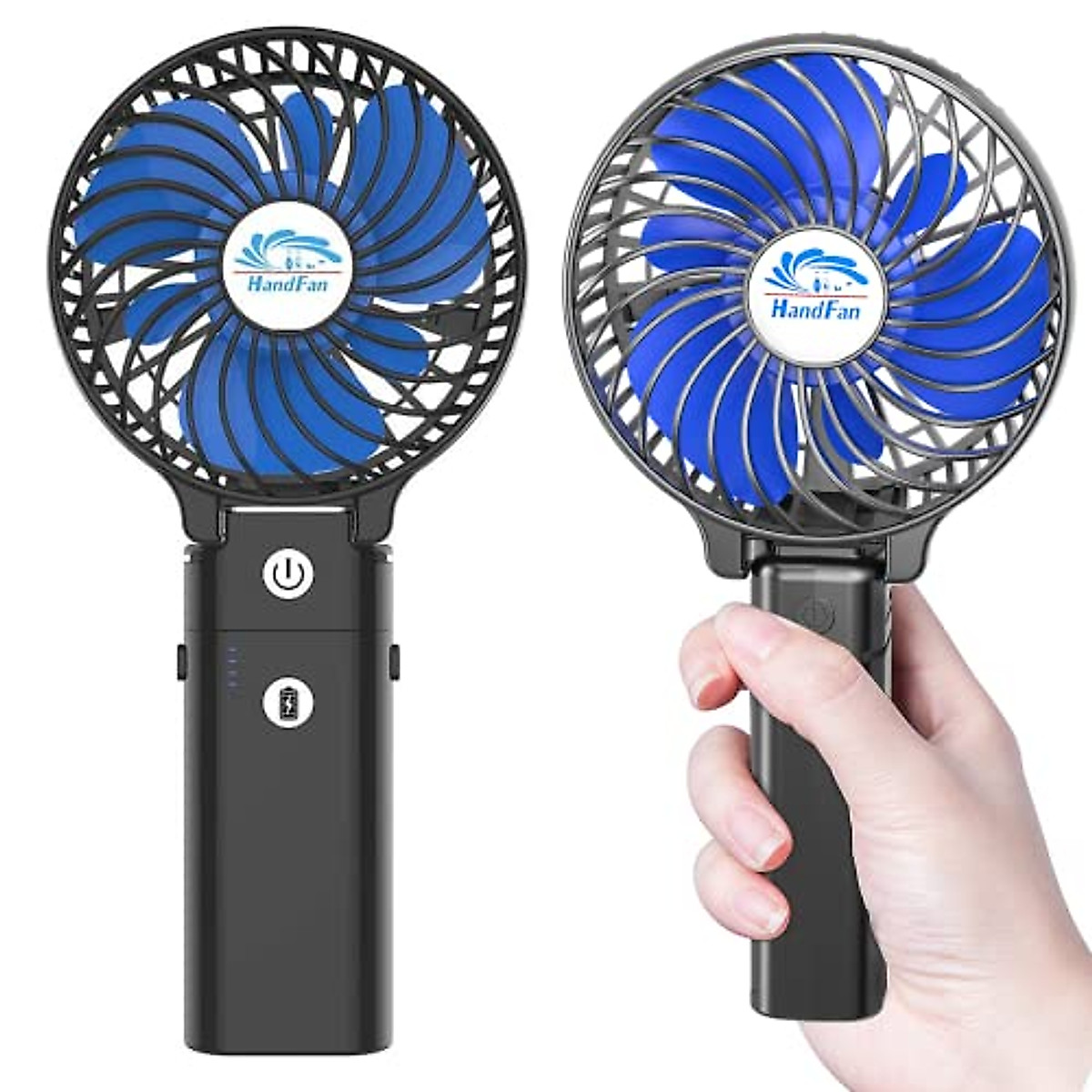 HandFan 5200mAh Portable Handheld Fan with Power Bank and Portable Handheld Rechargeable Fan