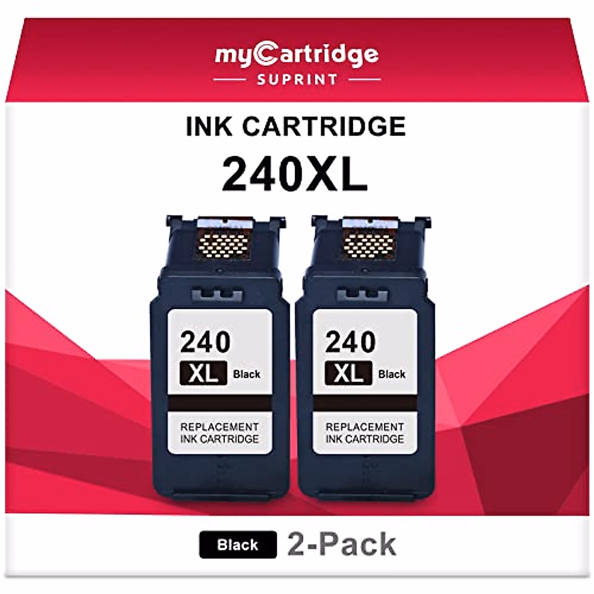 MYCARTRIDGE SUPRINT 240XL Black Ink Cartridge Remanufactured Ink Cartridge Replacement for Canon PG-240 XL 240XL PG240XL for PIXMA MG3620 MG3600 MG3520 MG3222 TS5120 TS5100 MX472 Printer 240 XL Black