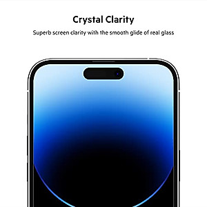 Belkin UltraGlass iPhone 14 Pro Max Screen Protector - Easy Application with Installation Guide Tray - Tempered Glass Screen Protector Compatible with iPhone 14 Pro Max Cases - 9H Hardness Tested