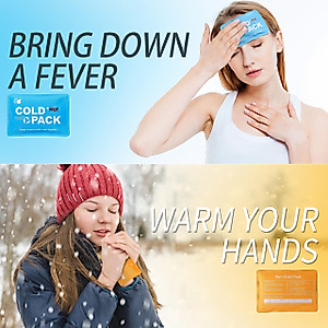 Reusable Hot and Cold Small Gel Ice Packs for Injuries (3pcs|5" x3.5''), Cold Compress, Relief Pain, Flexible and Soft Ice Packs for Kid's Boo Boos, Headache,Wisdom Teeth,Breastmilk