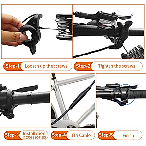 Electric Bicycle Thumb Throttle WUXING, FT-21X Finger Throttle, 12-72V Universal,Speed Control for Ebike Pocket Razor Scooter Accessories Part, (Waterproof Plug（WP-3Pin）)