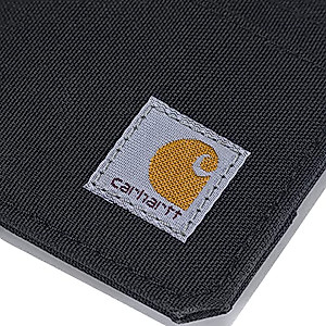 Carhartt womens Wallet, Rugged Leather and Canvas for Women, Available in Multiple Styles & Colors Wallet, Nylon Duck Zippered (Black), One Size US