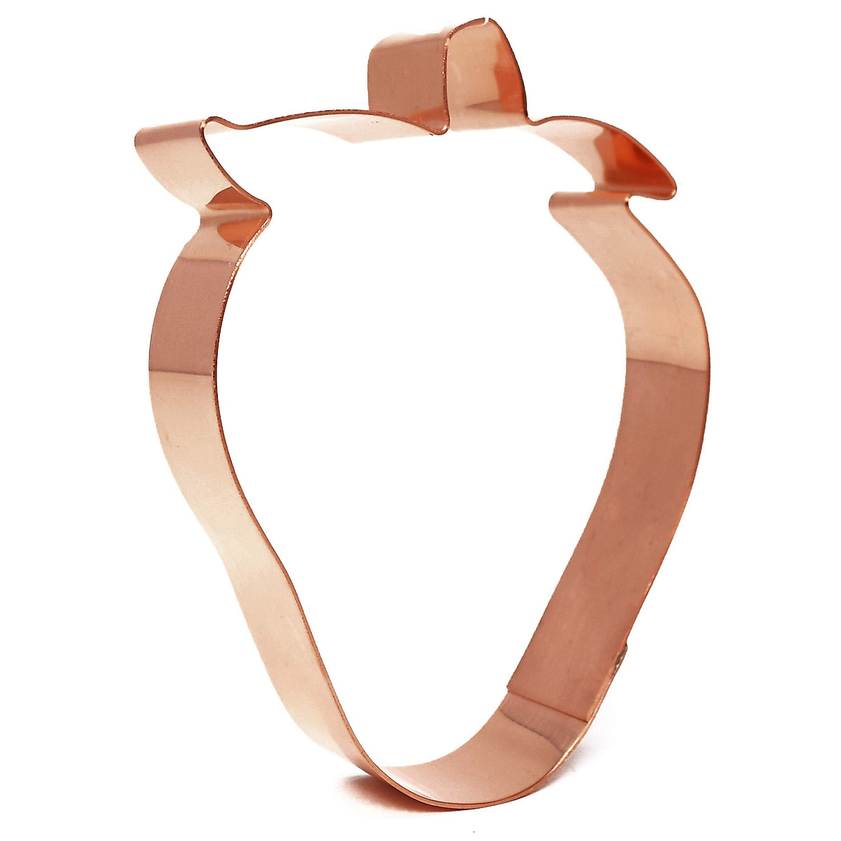 4 Inch Strawberry Fruit Copper Cookie Cutter