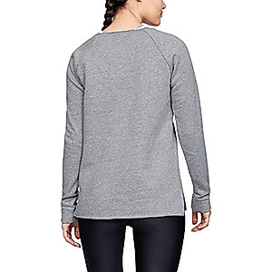 Under Armour Women's UA Hustle Fleece Crew MD Gray