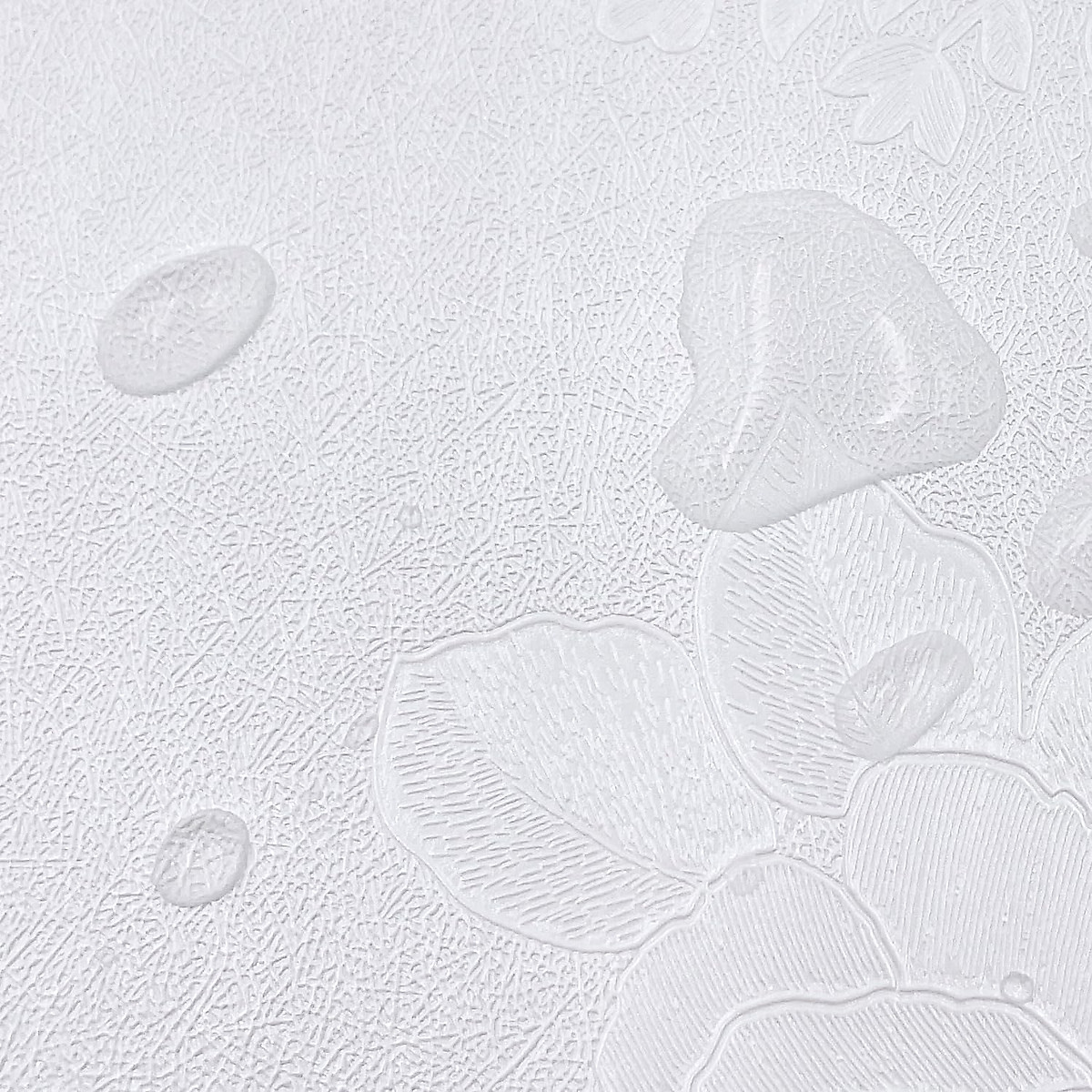 SimpleLife4U White Rose Flower Furniture Paper Adhesive Shelf Liner DIY Storage Chest Drawers 17.8 Inch by 9.8 Feet