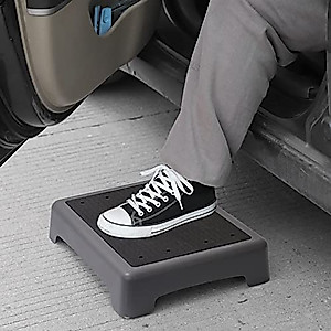 Fotree One Step Stool, Non-Slip Mobility Step Platform for Senior ＆ Adults, Safety Step Platform for Stair, Car, Bed, Chair, Shower, Bathtub, Outdoor, 3.5 Inch High Rise Stairs 440 Lbs Capacity