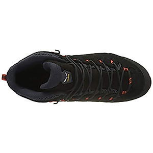 Salewa Men's Alp Mate Mid Waterproof Trekking & Hiking Boot - Black Out/Fluo Orange - 10
