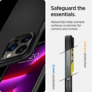 Spigen Thin Fit Designed for iPhone 13 Pro Max Case (2021) - Black