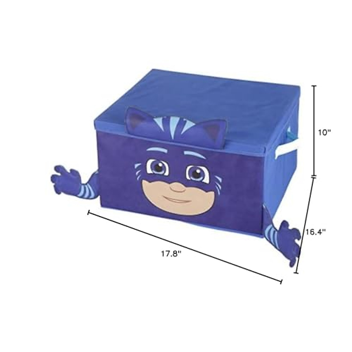 Idea Nuova PJ Mask Catboy Figural 2 Piece Stackable Toy Storage Box Set