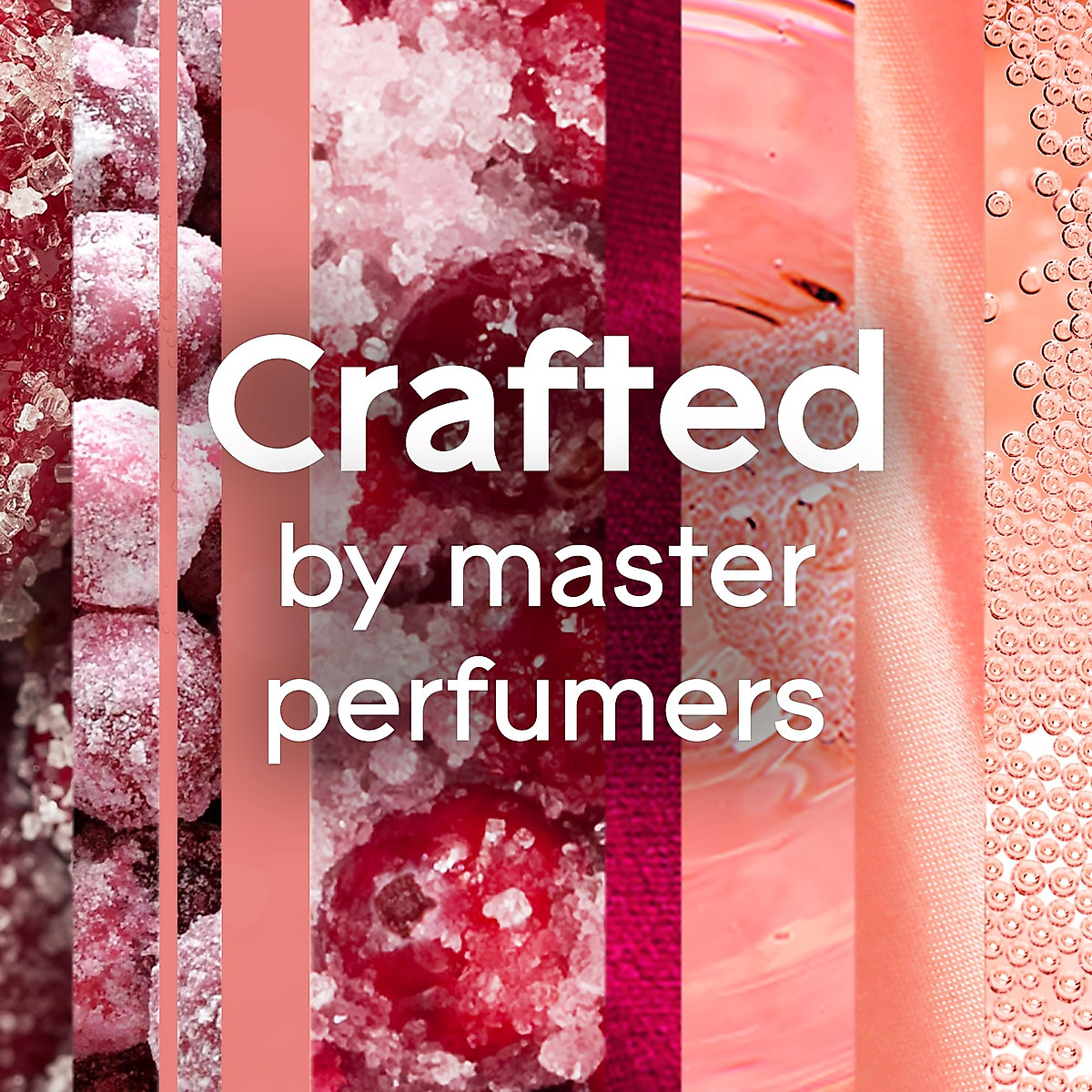 Glade Candle Crisp Cranberry Champagne, Fragrance Candle Infused with Essential Oils, Air Freshener Candle, 3-Wick Candle, 6.8 Oz