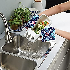 Pasta Cooker,SOFEA Durable Microwave Pasta Cooker with Strainer for Spaghetti Short Pasta Fresh Pasta Heat Resistant Spaghetti Cooker