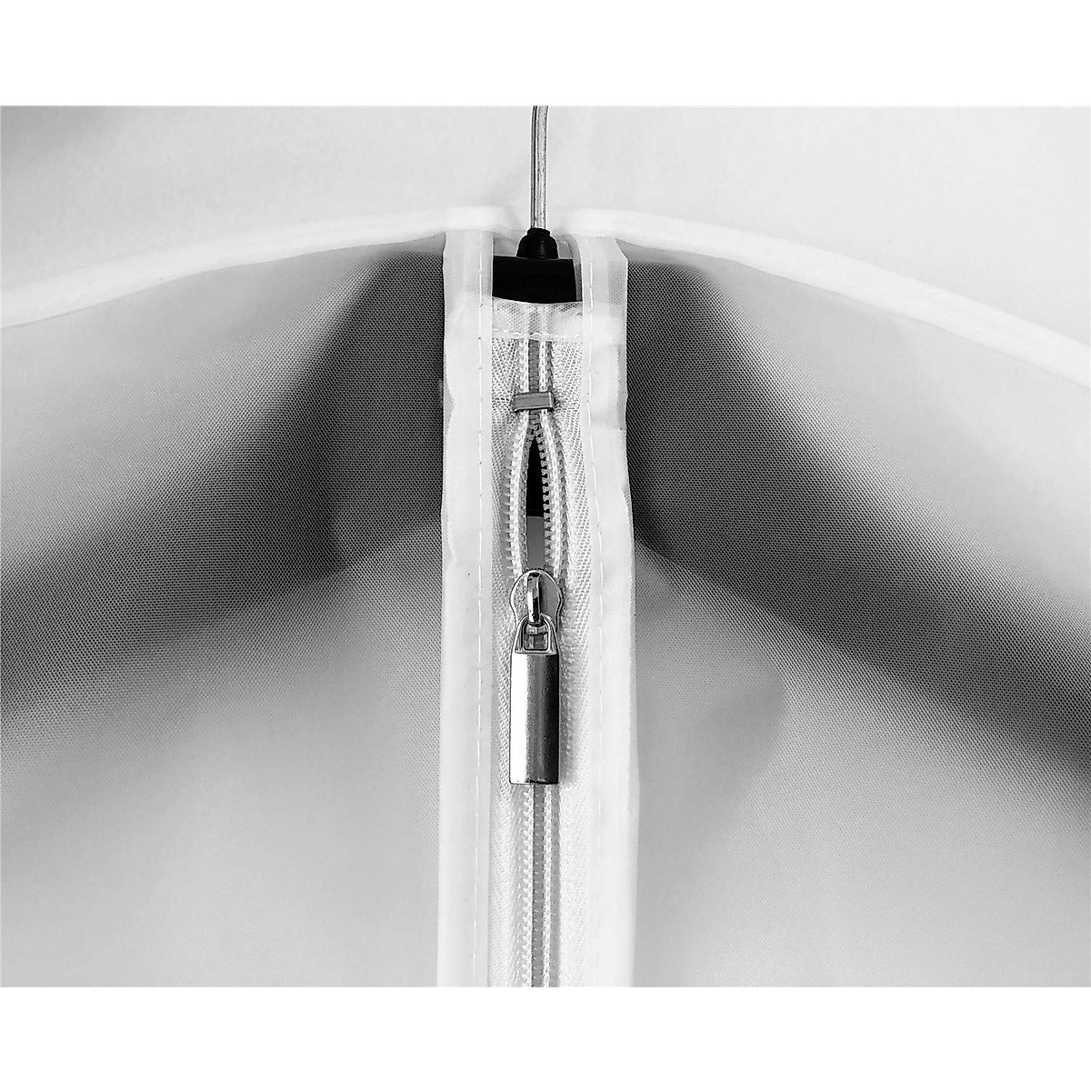 AOFUL Garment Cover Bag, Translucent PEVA Clothes Covers Organizer Storage Pack of 10 (8 Medium + 2 Large)