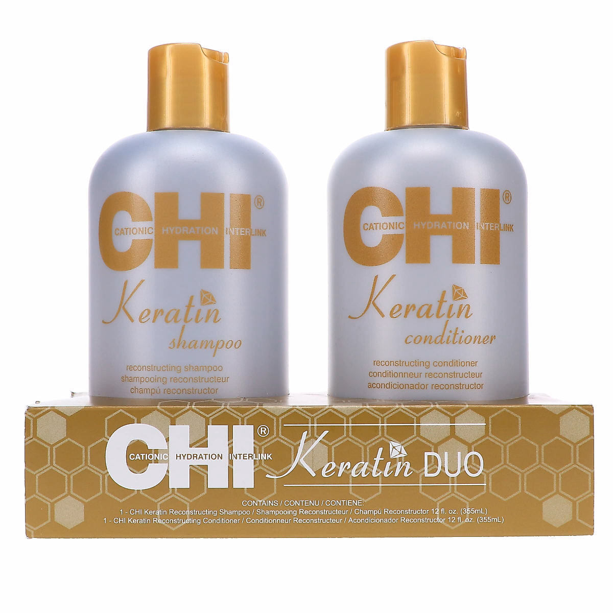 CHI Keratin Shampoo & Conditioner Set 12 OZ Each