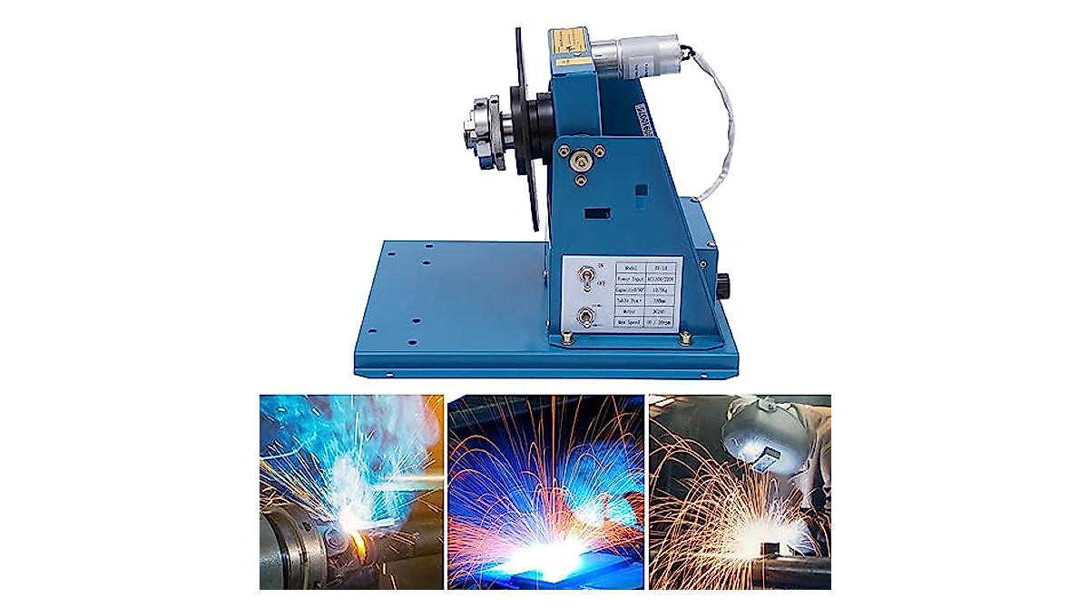 Mini Rotary Welding Positioner Turntable - 10KG Capacity