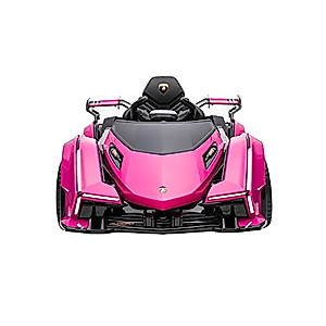 Dakott Lamborghini V12 Vision Gran Turismo Ride on Sports Car for Kids., Pink, Large