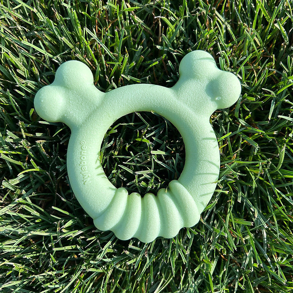 Nylabone Sensory Material Puppy Chew Toy Ring, Toys for Teething Puppies, Chicken Flavor, Small - Up to 25 lbs, 1 Count