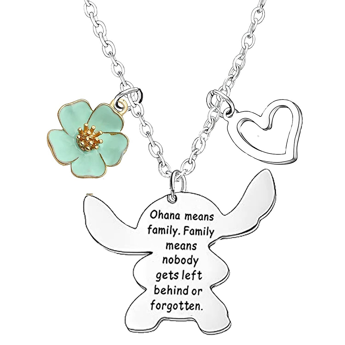 Stitch Gifts For Friends Women Ohana Means Family Necklace Friendship Birthday Gifts Jewellery Bestie Necklace(Ohana)