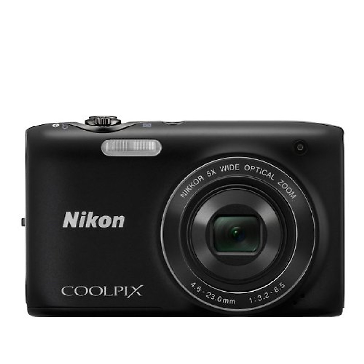 Nikon COOLPIX S3100 14 MP Digital Camera with 5x NIKKOR Wide-Angle Optical Zoom Lens and 2.7-Inch LCD - Black