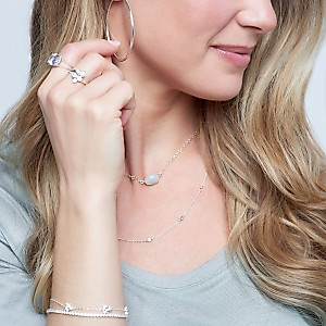 Silpada 'Mirrored Dreams' Hoop Earrings in Sterling Silver